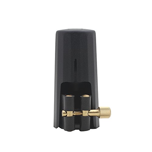 Mowind Artificial Leather Compact Durable Ligature Fastener for Alto Sax Saxophone Rubber Mouthpiece