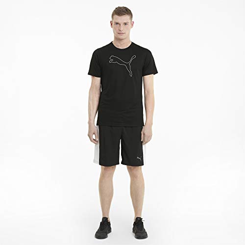 PUMA Men'sPerformance Cat Tee (Available in Big and Tall Sizes), Black, Medium
