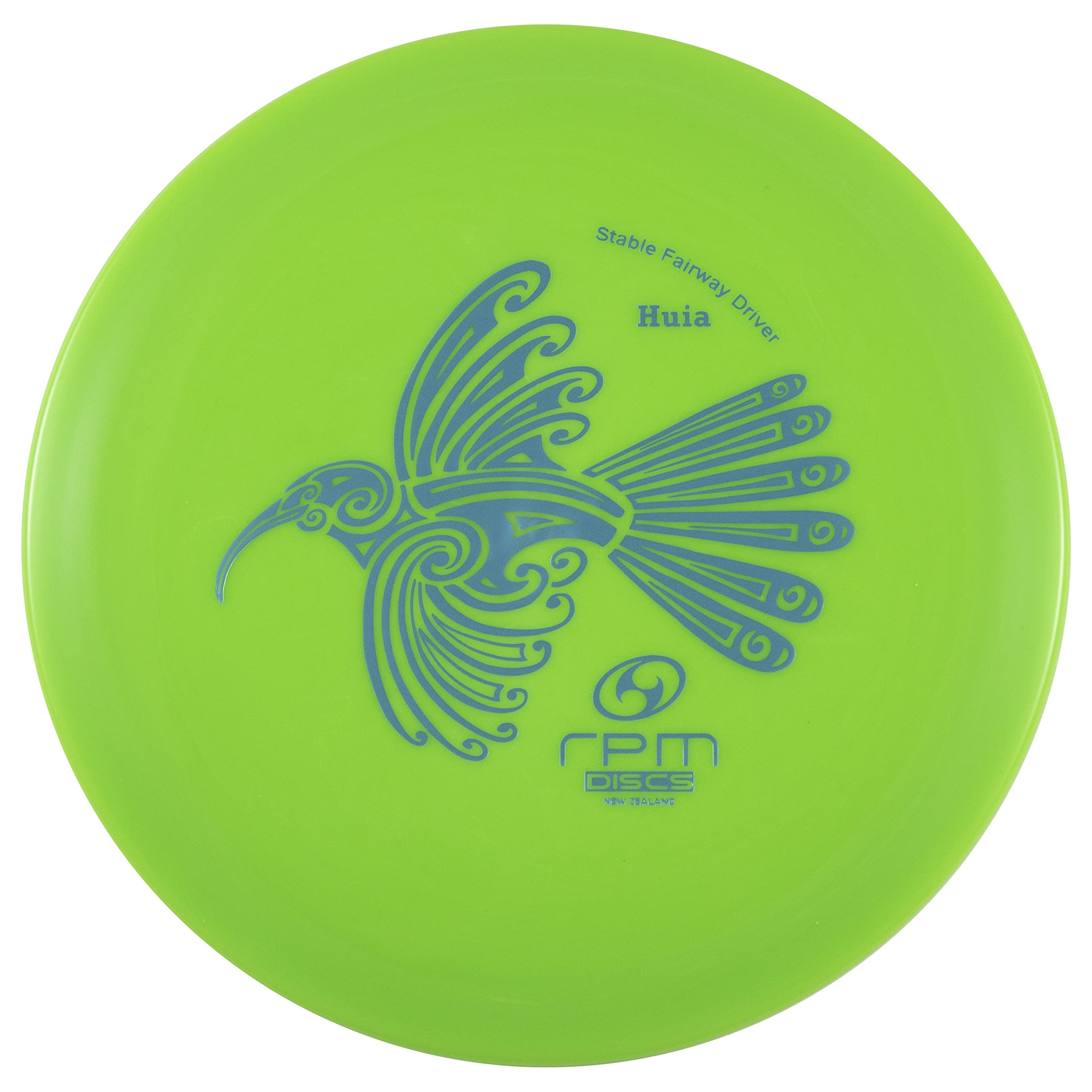 RPM Discs Huia Atomic Plastic| Fairway Driver Golf Disc | Intermediate Disc Golf Driver [Stamp Color & Weight May Vary] (White)