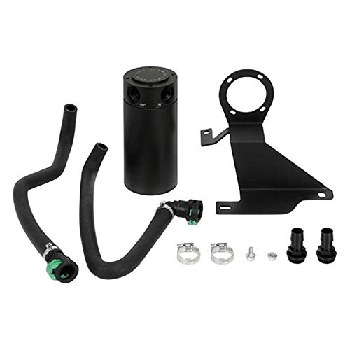 Mishimoto MMBCC-F35T-11SBE Baffled Oil Catch Can Compatible With Ford F-150 3.5L Ecoboost 2011-2014 Black