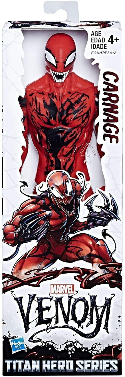Venоm Titan Hero Series -Cɑrnage Action Figure - 12 inch Cɑrnage Toy Y