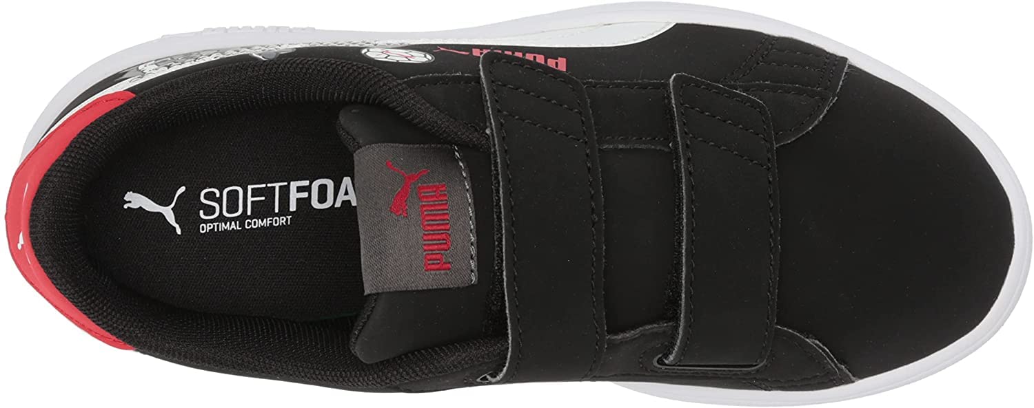 PUMA Smash v2 Lil V INF Boys' Infant-Toddler Sneaker 7 M US Toddler Black-White