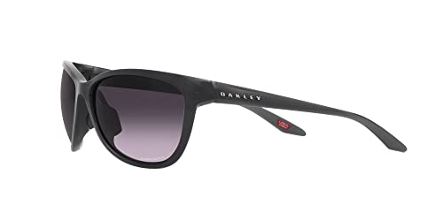 Oakley Women's OO9222 Pasque Aviator Sunglasses, Black Ink/Prizm Grey Gradient, 60 mm