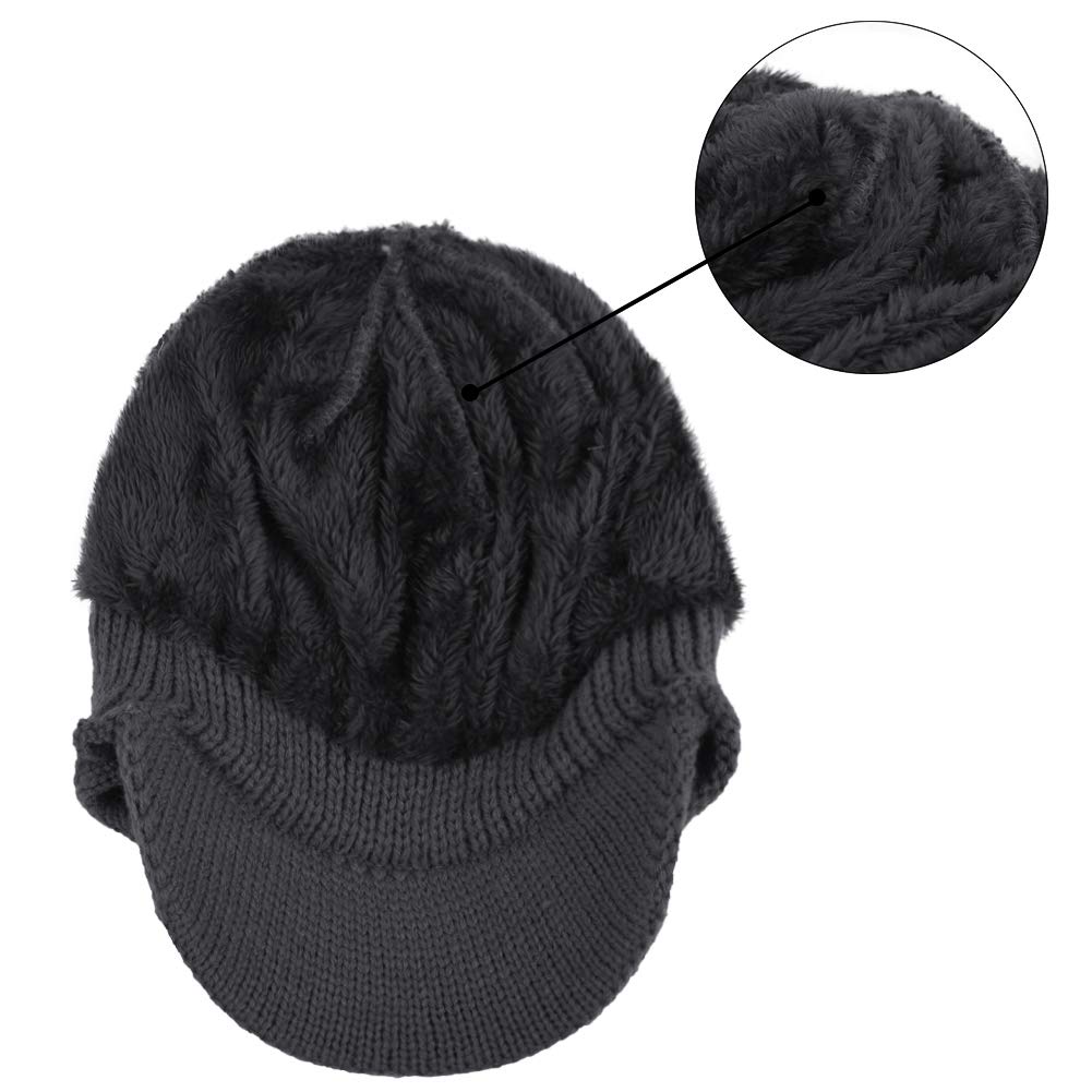 Original One Solid Visor Beanie with Ear Flap - Fall, Black, Size One Size