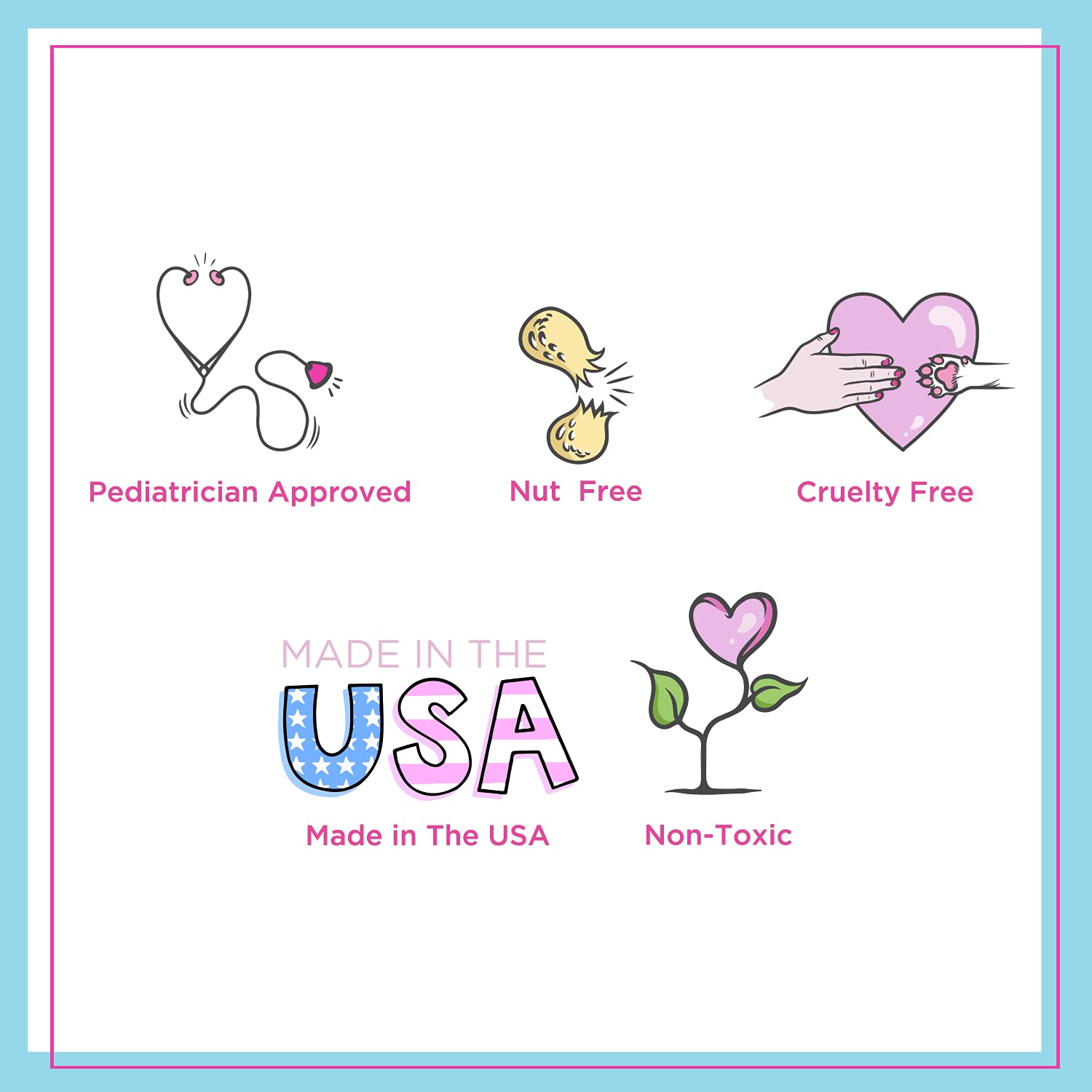 Petite 'n Pretty Featherlight Clear Mascara and Brow Gel - Makeup for Kids, Tweens and Teens - Dual Purpose Clear Finish for Brows and Lashes - Non-Toxic & Made in the USA