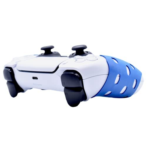 Setex Gecko Grip, PS5 Controller Grip, Anti-Slip Microstructured Grips, (1 Set for Playstation 5) 1mm Blue, Grips Only