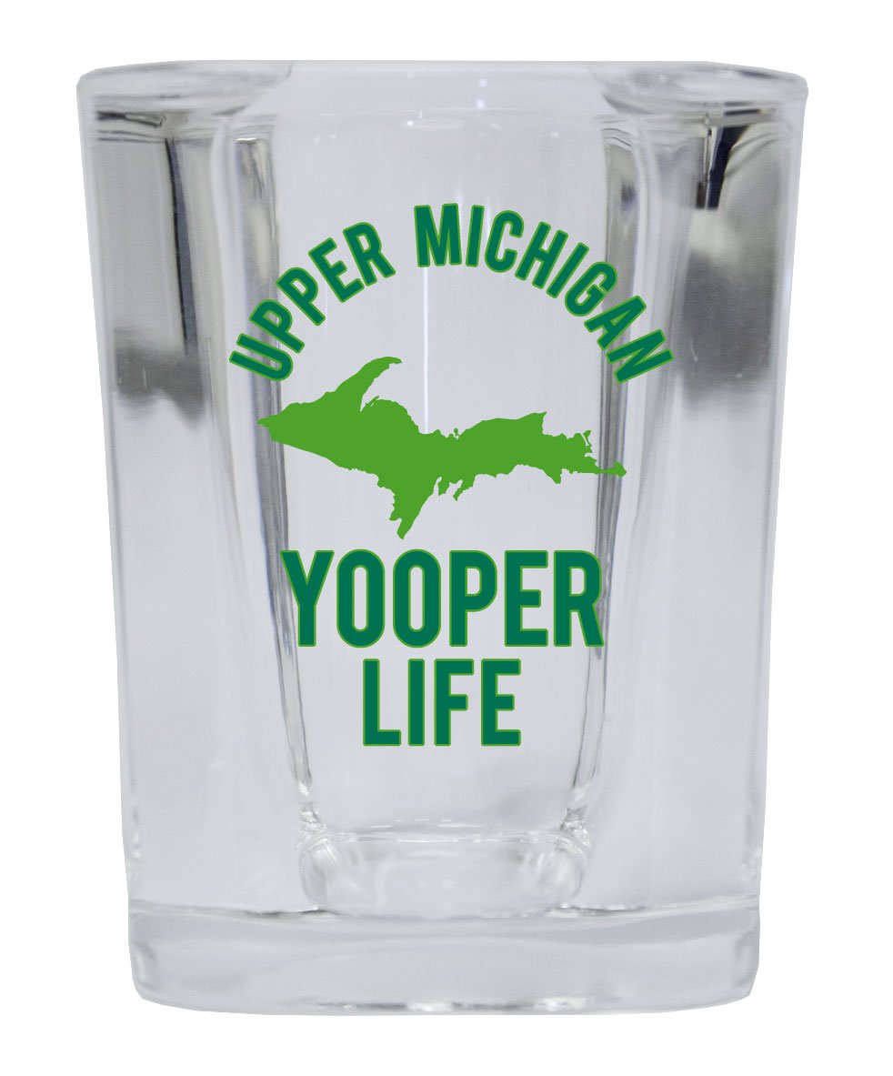 Upper Michigan Yooper Life Souvenir Square Shot Glass
