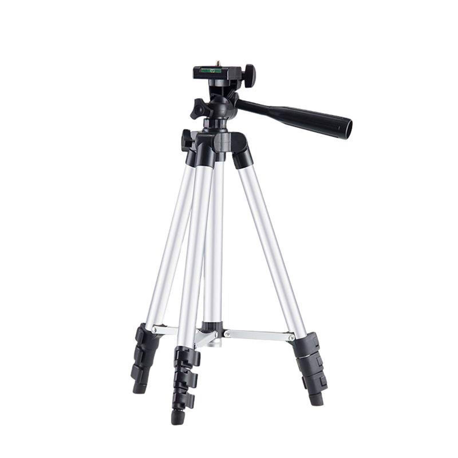 Phone Tripod Aluminum Lightweight Portable Camera Tripod Angle Height Adjustable for Smartphone Action Camera Photography