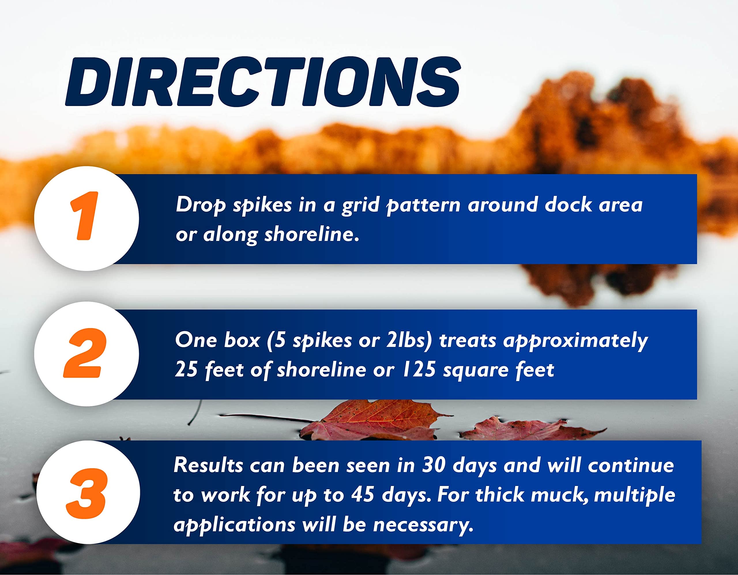 Muck Doctor, 5 Biological Spikes to Reduce Muck, Perfect for Beach Fronts, Lake Docks and Swimming Areas