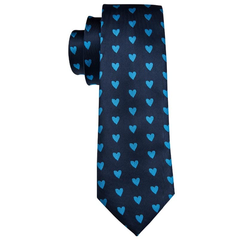 WODMB Men Tie 100% Silk Jacquard Woven Cartoon Pattern Tie for Men Wedding Business Party Neck Tie Set (Color : A, Size : One Size)
