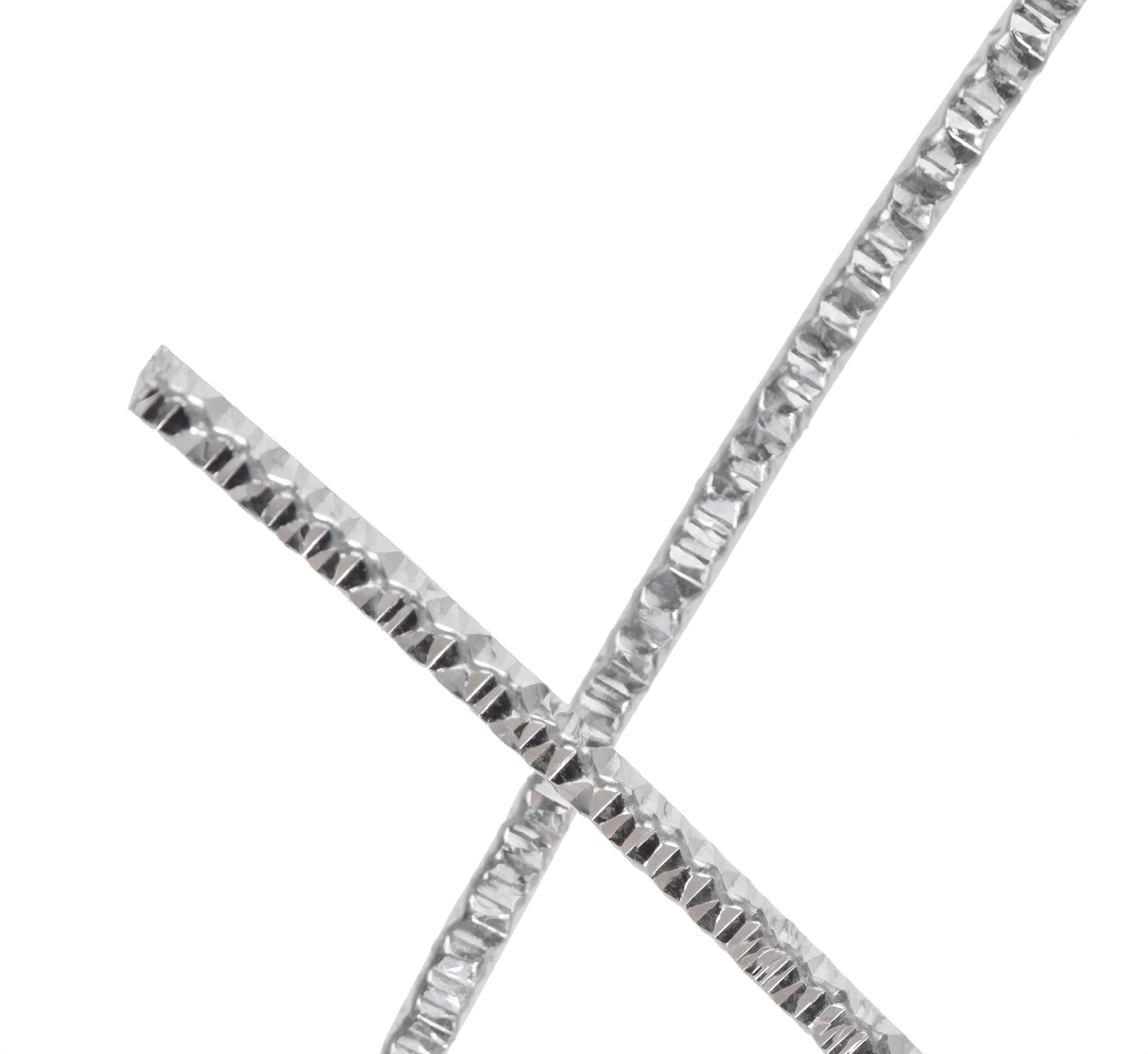 Sterling Silver Square Sparkle Wire 1.5mm 12-inches