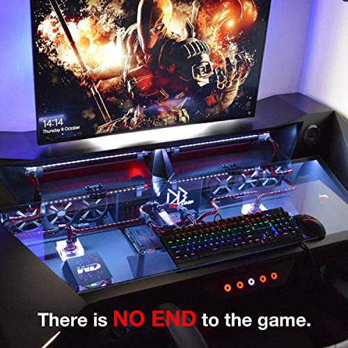 Mechanical Keyboard, E-YOOSO K600 LED Rainbow Backlit Mechanical Gaming Keyboard 104 Key Gamers Keyboard PC Computer USB Wired Gaming Keyboard Blue Switches (Black)