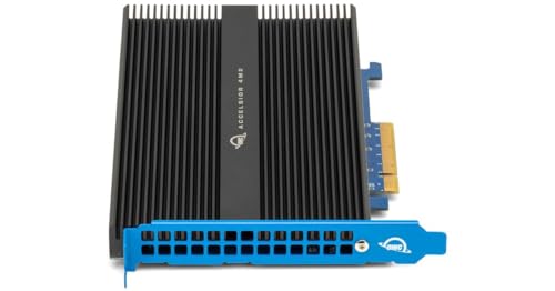 OWC Accelsior 4M2 PCIe NVMe M.2 SSD Adapter Card Compatible with Mac Pro 2019, Mac Pro 2010-2012, and PC Towers