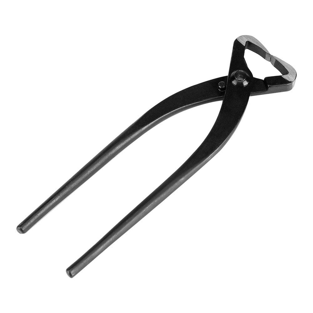 Tnfeeon Hand Forged Bonsai Concave Branch Cutter, Ergonomic Handle Gardening Bonsai Tools
