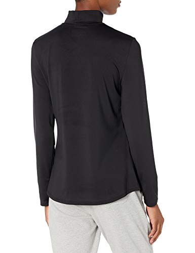 PGA TOUR Women's Long Sleeve Mock Neck, Caviar, Small