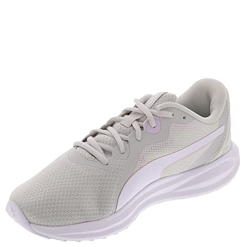 PUMA Women's Twitch Runner Pop, Nimbus Cloud White-Chalk Pink, 6.5