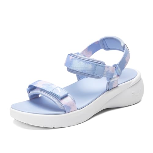 PUMA Sportie Sandal Vola Multi Print Day Dream/Puma White 8 B (M)