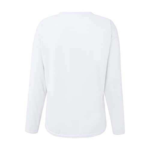 Women Autumn and Winter Christmas 3D Print Sweatshirt Round Neck Long Sleeve Pullover Fashion Cute Tops