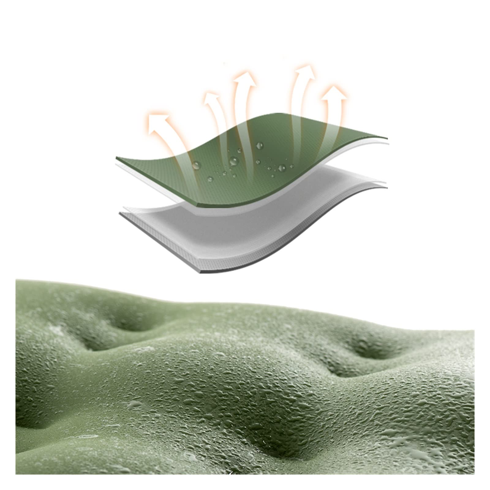 SMKOOP Thicken Camping Air Bed Mat Outdoor Inflatable Mattress Ultralight Portable Outdoor Camping Mattress Moisture-Proof Pad