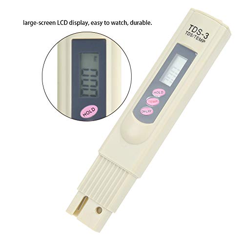 Zerodis TDS Meter Digital Water Tester Aquarium Water Quality Temperature Test with LCD Display for Fish Tank