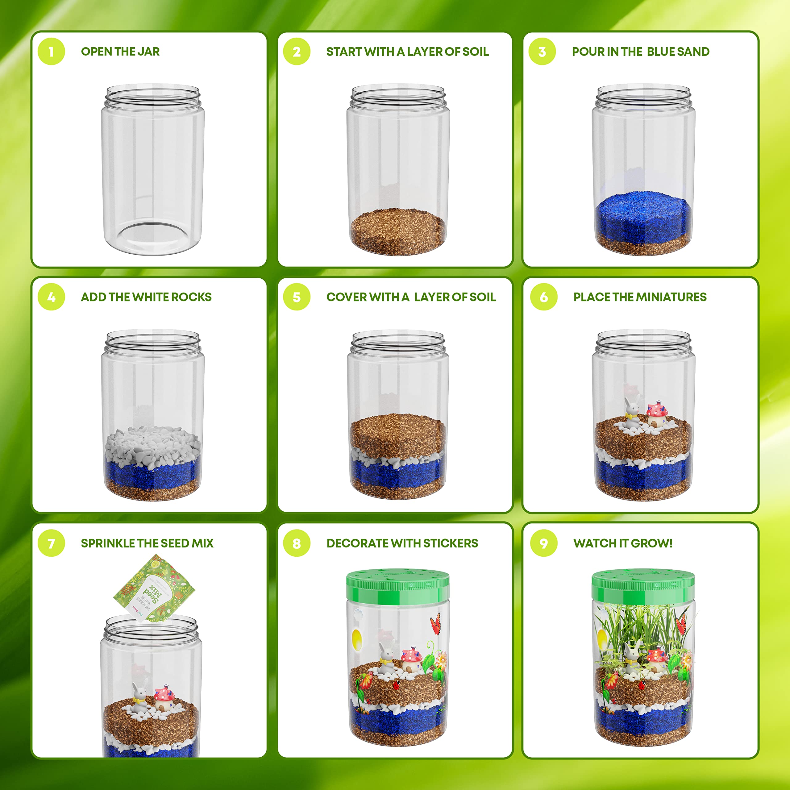 Light-Up Terrarium Kit for Kids (Old Version)