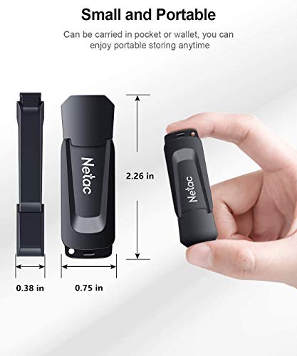 Netac 256GB Thumb Drive, 256GB Flash Drive 3.0 USB Sticks Jump Drive, Read Speeds up to 90MB/s