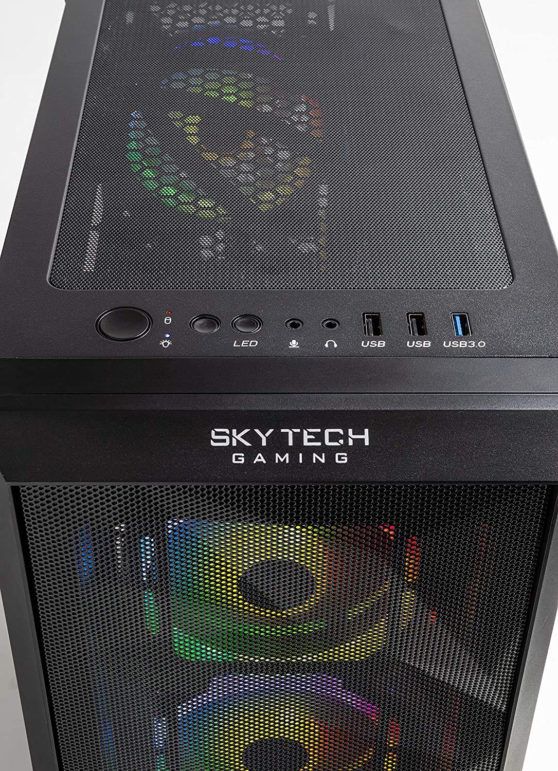 Skytech Chronos Mini Gaming PC Desktop - Intel Core-i7 9700KF 3.6GHz, RTX 2060 6GB, 16GB DDR4 3000, 1TB SSD, AC WiFi, Win 10 Home, Black