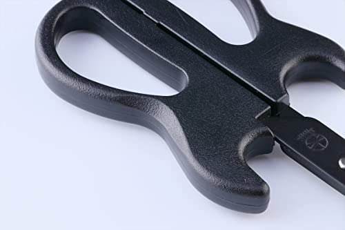 Stratocaster Electric Guitar Scissors with Stand and Cap, Black - Fluorine Coating, Japanese Stainless Steel - Made in Seki Japan
