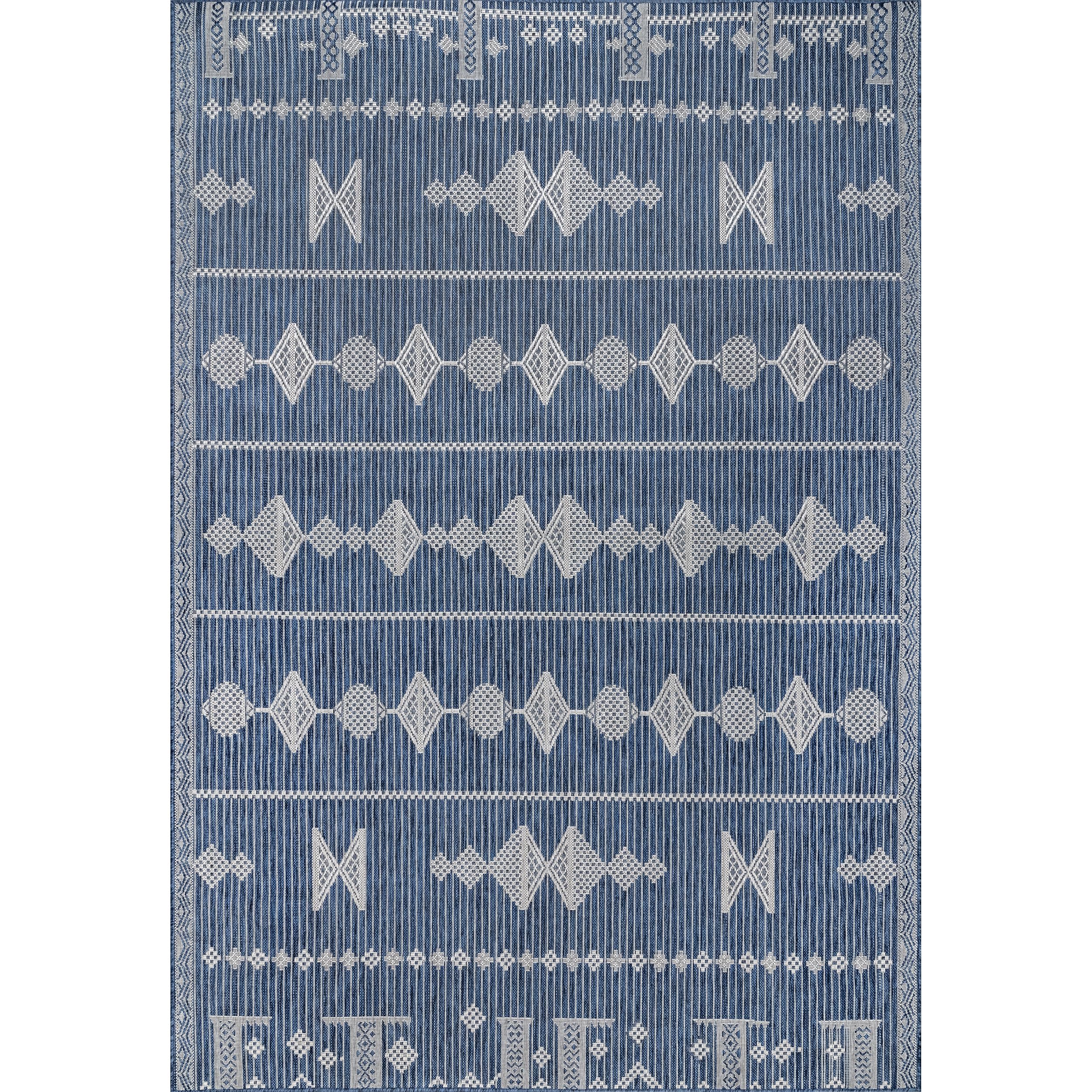 nuLOOM Cari Moroccan Tribal Indoor/Outdoor Area Rug, 7x9, Beige