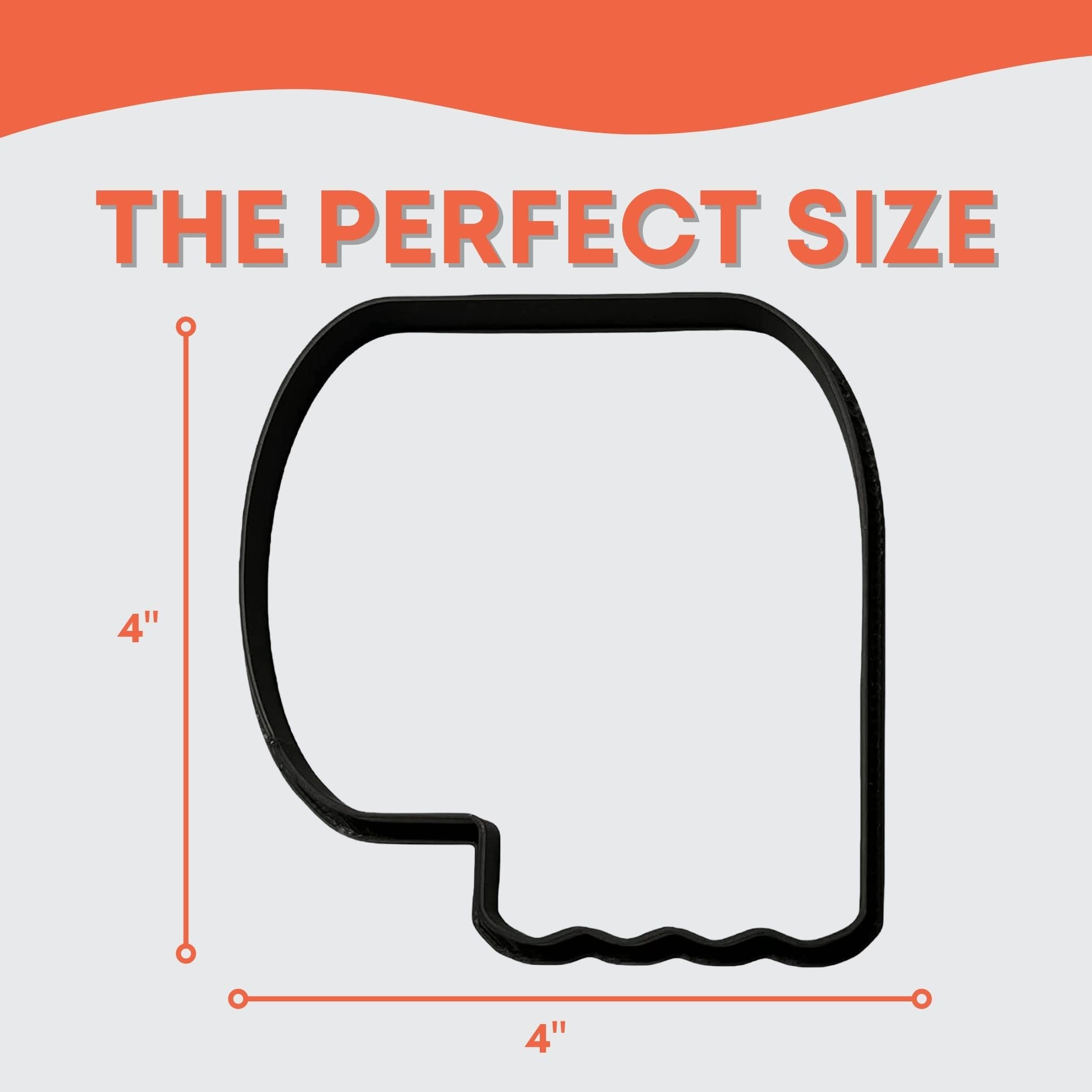 Toilet Paper Roll Cookie Cutter with Easy to Push Design (4 inch)