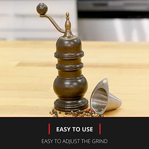Zassenhaus Speyer 5.1-Inch Dark Stained Beech Pepper Mill