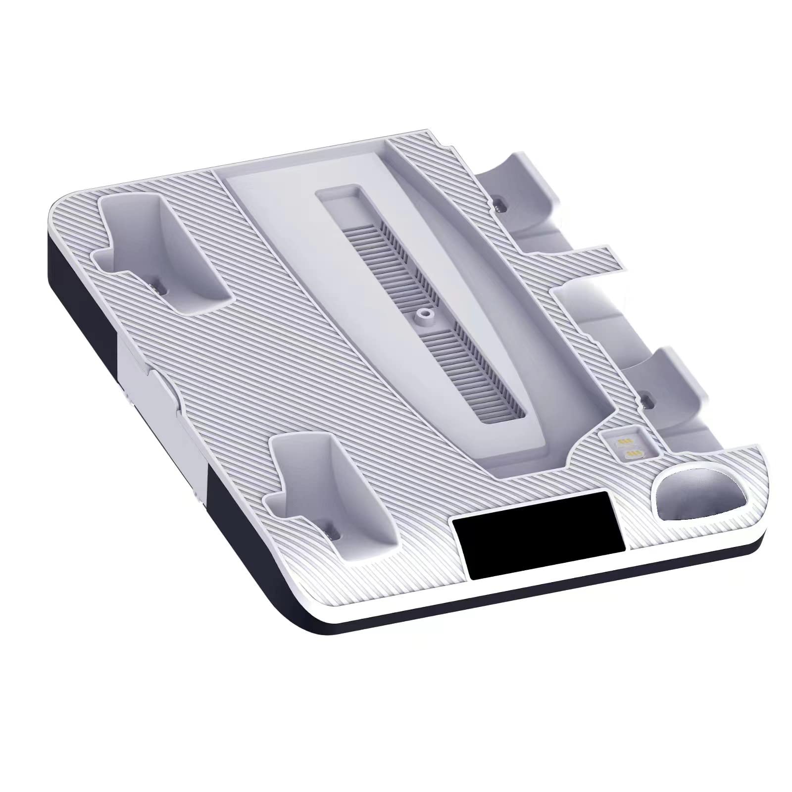 ZahoTse VR2 Charging & Storage Stand for Playstation VR2 Controller,PS VR2 / PS5 Charger with CD Storage Rack Headphone Mount(Playstation VR2 / PS5,White) 007