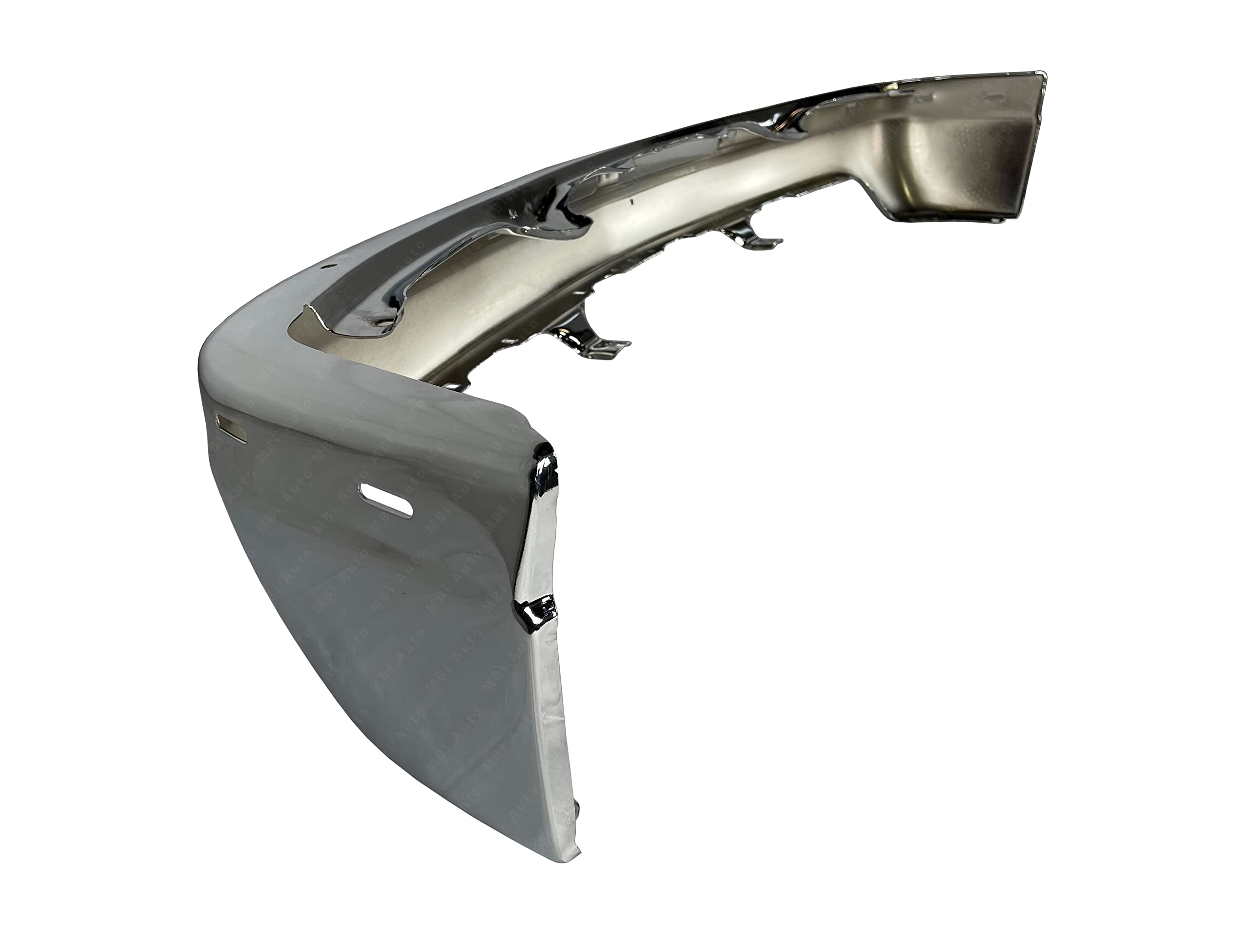 MBI AUTO - Chrome, Steel Front Bumper Impact Bar Fascia Compatible with 1999 2000 2001 2002 Chevy Silverado Pickup 99-02, GM1002376