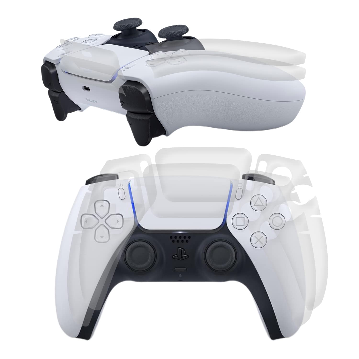 skoko [2 Pack] Matte Skin Compatible with Sony Dualsense Controller, for PlayStation5 Controller, Anti Scratch, Easy Cleaning, Soft Texture