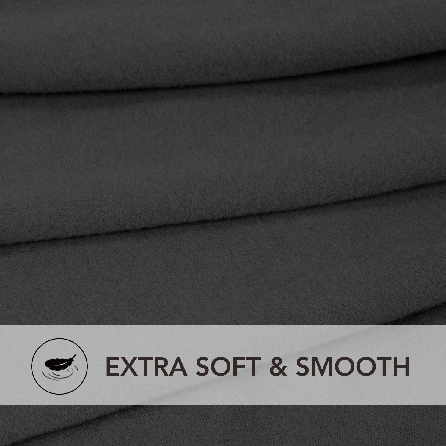 PureFit Super Stretch Sectional Couch Covers - 2 pcs Spandex Non Slip, with Elastic Bottom for L Shape Sectional Sofa Couches, Great for Kids & Pets (3 Seat Sofa + 3 Seat Chaise, Dark Gray)