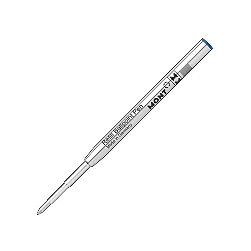 Montblanc Ballpoint Pen Refills (M) Royal Blue 124493 – Refill Cartridges with a Medium Tip for Montblanc Ball Pens – 2 x Blue Ballpoint Refills