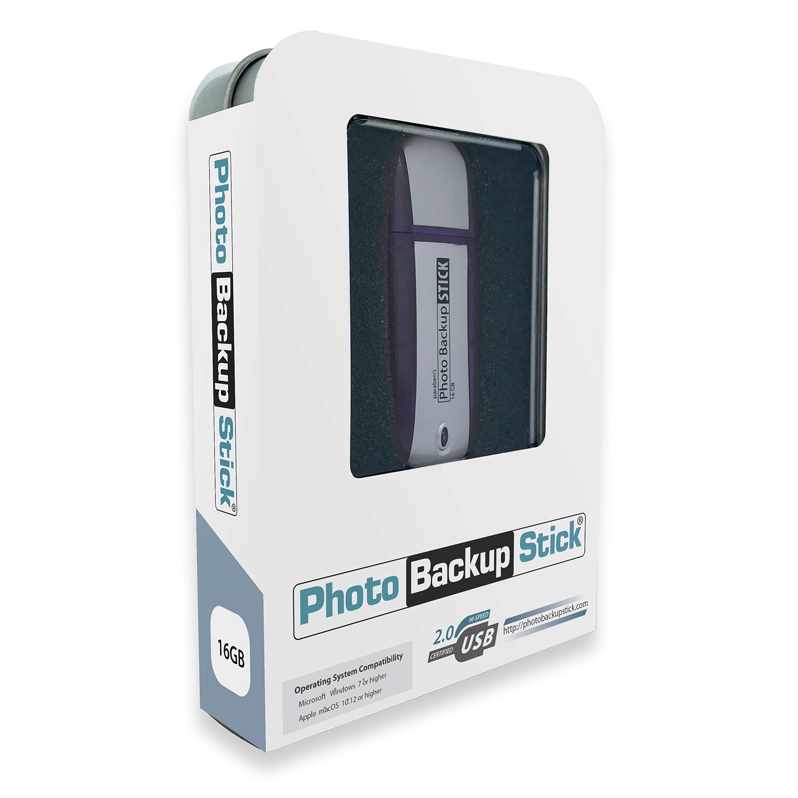 Photo Backup Stick for Computers, Phones, and Tablets (16 GB)