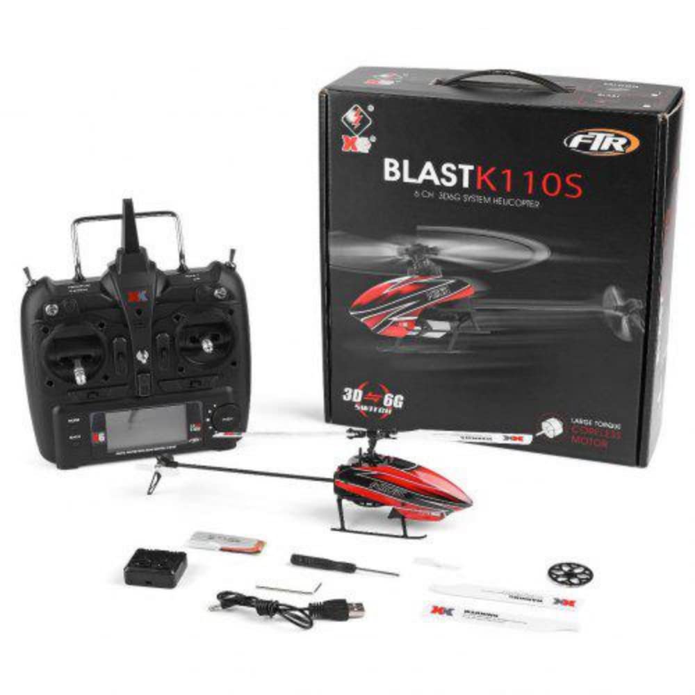 WLtoys XK K110S RC Helicopter 2.4G 6CH 3D 6G System Brushless Motor Mini Drone Remote Control Toys for Kids Gifts