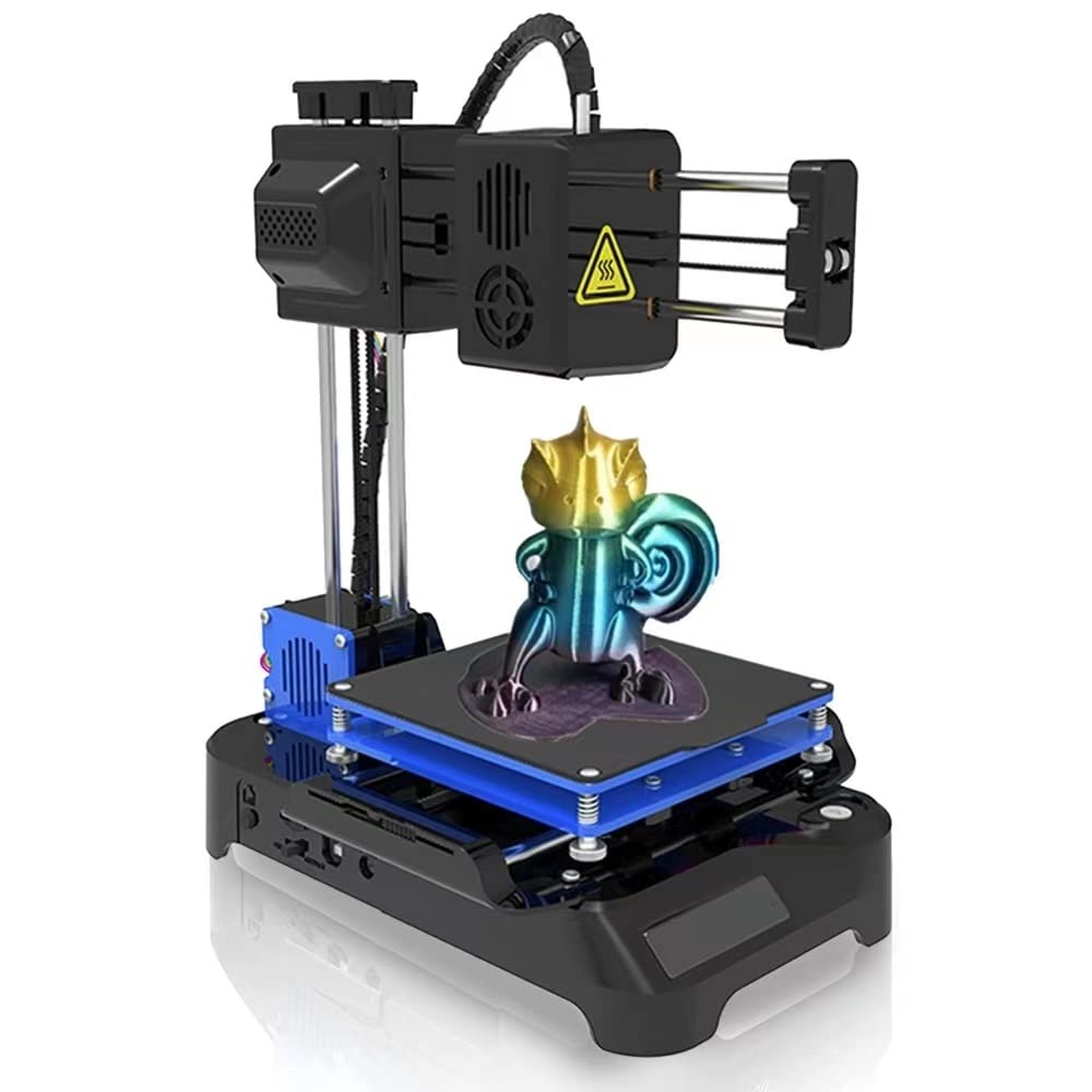 Mini 3D Printer Beginners Entry Level Low Noise Use PLA TPU 1.75mm Filament Printing Size 100x100x100mm (Color : Black, Size : TF Card Offline_US)