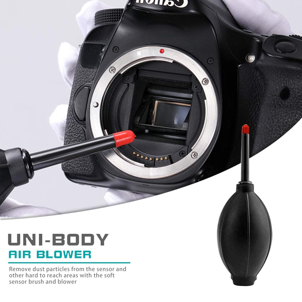 ParaPace Professional Camera Cleaning Kit (with Waterproof Case),Including Cleaning Solution/5 APS-C Cleaning Swabs/Lens Pen/Air Blower/Cleaning Cloth for DSLR Cameras(Canon,Nikon,Sony)
