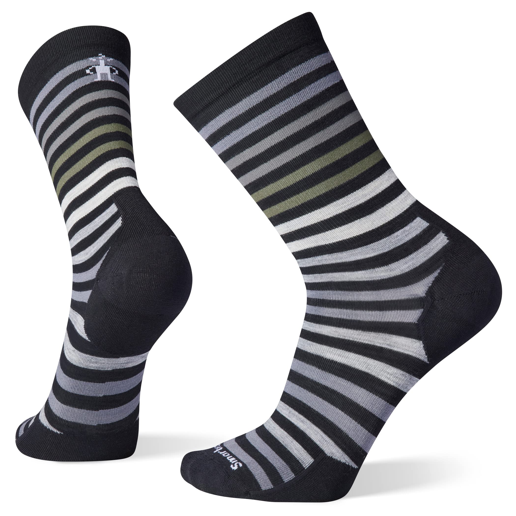 Smartwool Everyday Zero Cushion Merino Wool Spruce Street Crew Socks for Men and Women Medium Gray, X-Large
