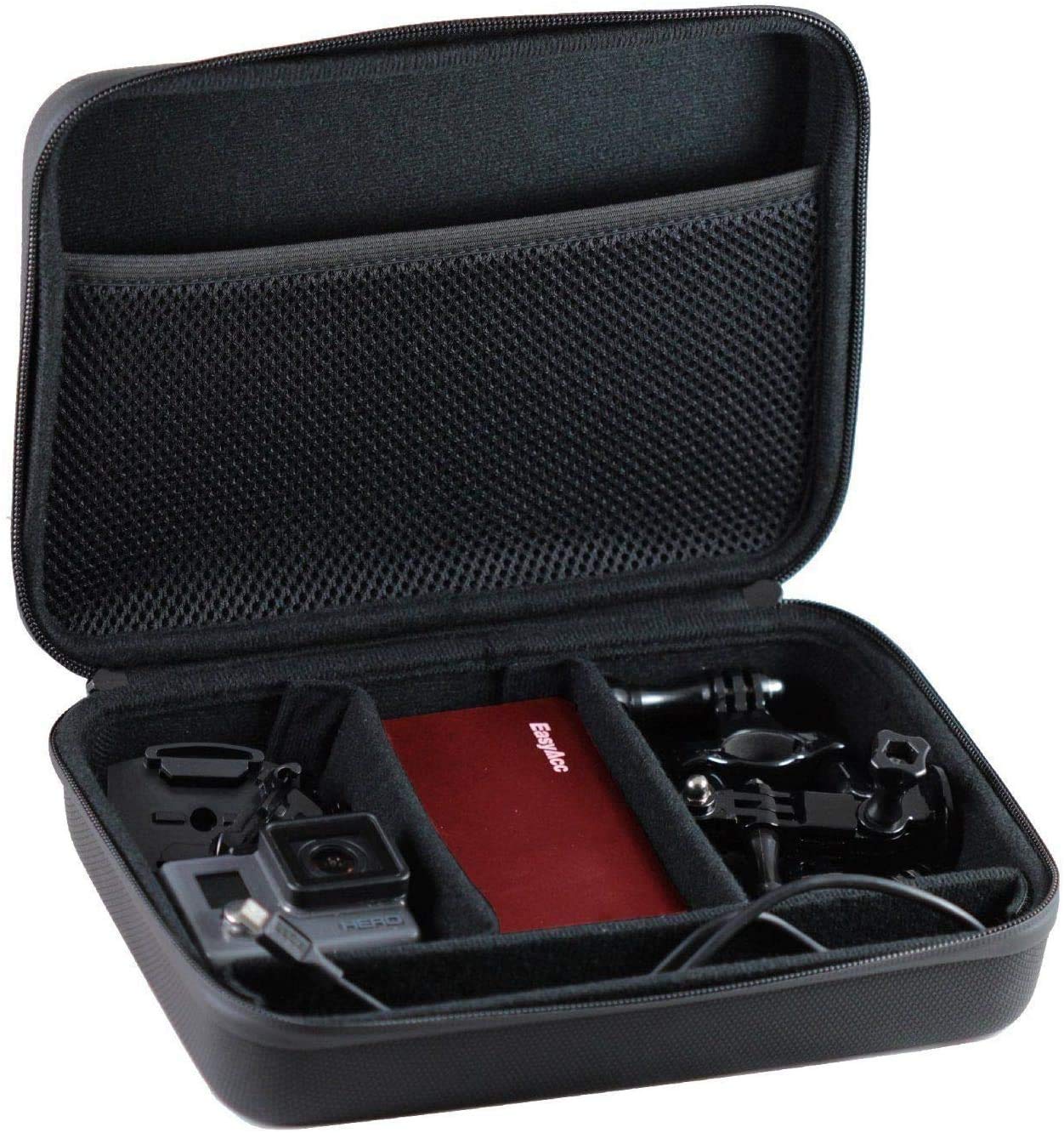 Navitech Black Heavy Duty Robust Action Camera Hard Case - Compatible with The Dragon Touch Vision 3 PRO
