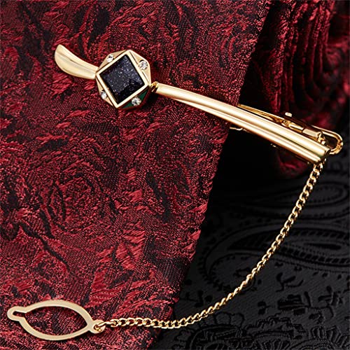 ZCMEB 4 Piece Men's Tie Clip Cufflinks Set Shirt Button Cuff Nails Cuff Nails Business Tie Clip Gifts