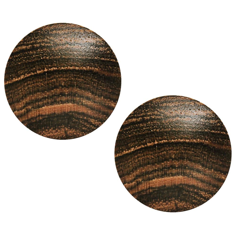 Pierced Owl Organic Rose Wood Convex Saddle Plug Gauges, Sold as a Pair (14mm (9/16"))
