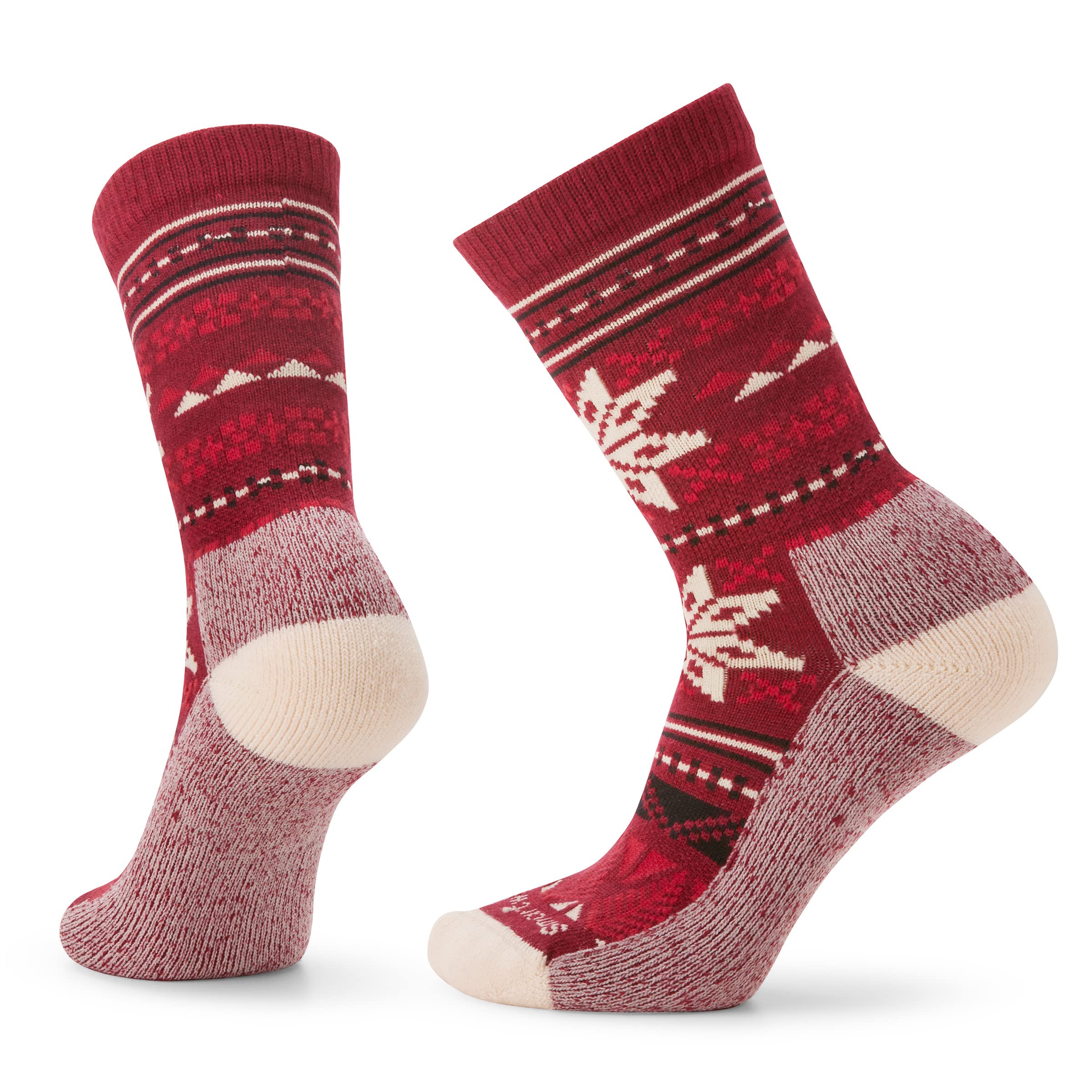 Smartwool Everyday Cozy Lodge Full Cushion Merino Wool Crew Socks For Men and Women, Black, Medium
