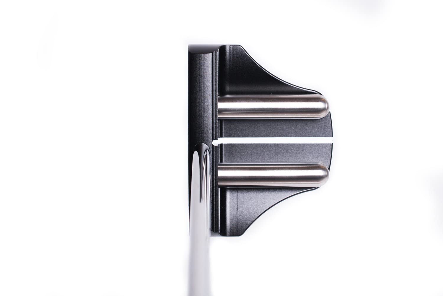 Rife Golf Right Handed Black Two Bar Mallet Putter Patented Roll Groove Technology with Adjustable Weight System. Center Shaft Makes It Perfect for Lining up Your Putts (Right, 33)