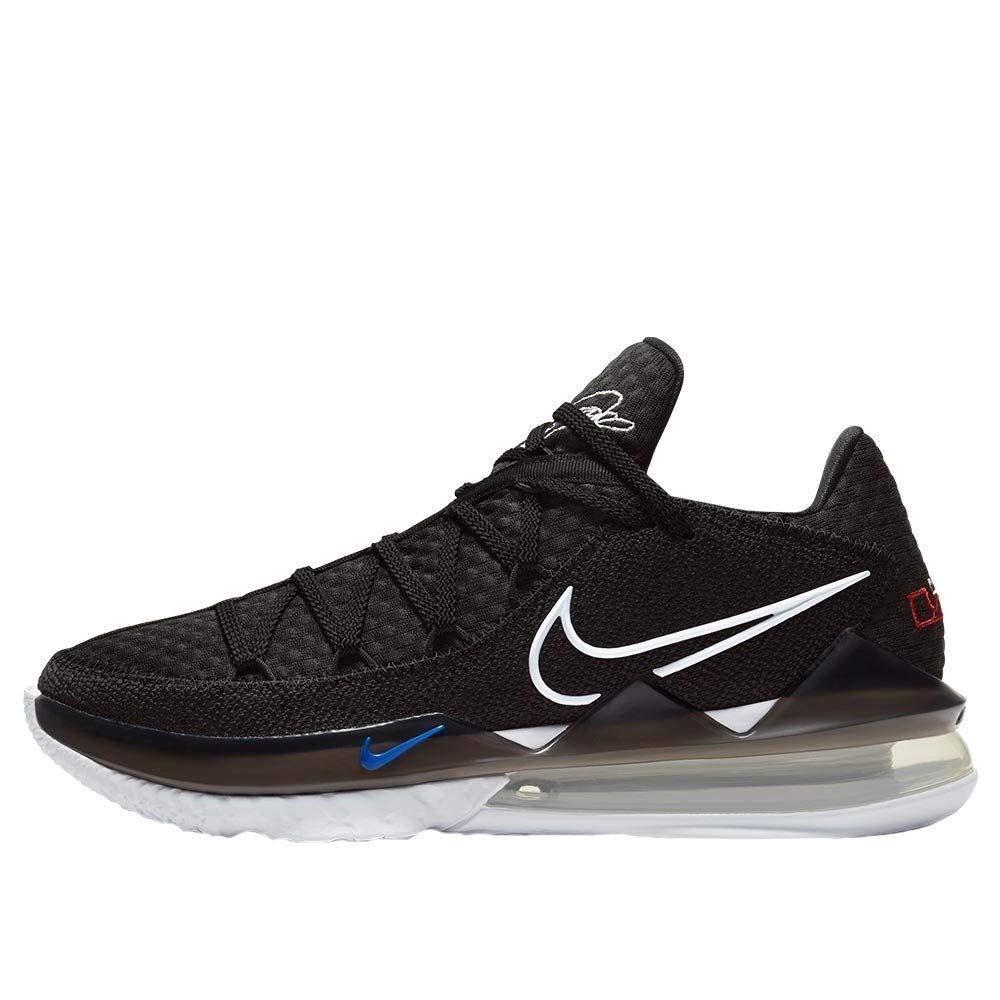 Nike Men's Lebron XVII Low Black/White-Multi-Color (CD5007 002) - 8.5