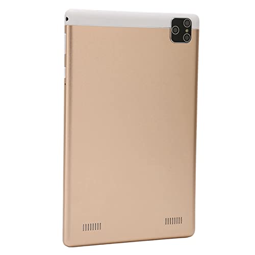 Zyyini 8inch HD Tablet, 1960x1080 IPS HD Touch Screen Tablet PC with 178 Degree Wide Viewing Angle, for Android 11 Dual Cards Dual Standby Octa Core Dual Camera Calling Tablet 2GB 32GB(Gold)