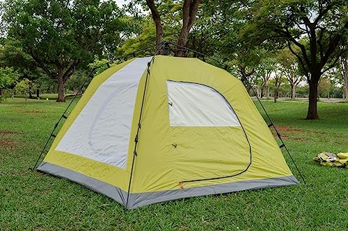 NNTK Proxy 4 Sleeps up to 4 Person 7 by 7 FT Outdoor Instant Dome Family Camping Tent 100% Waterproof 2500mm