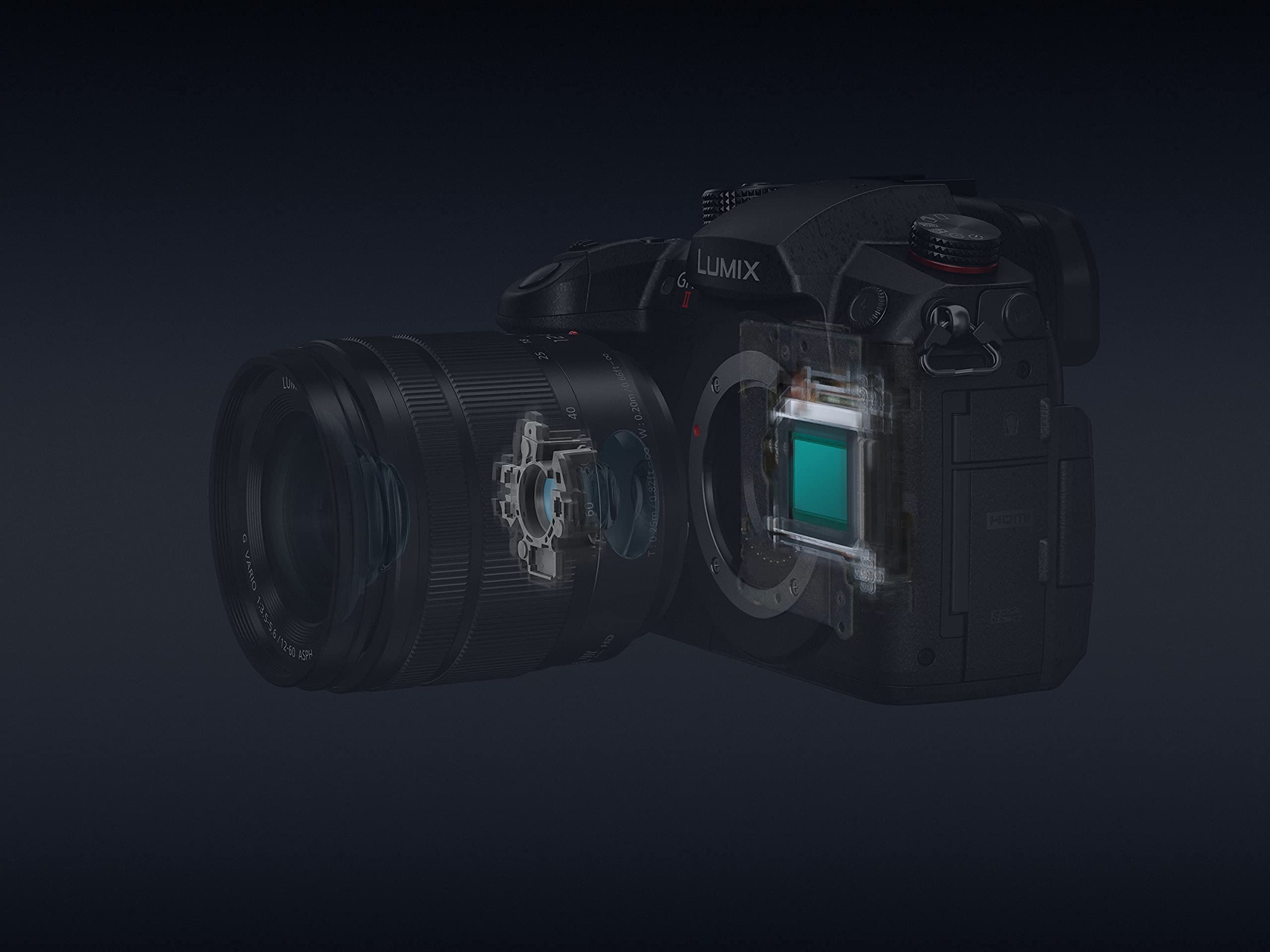 Panasonic LUMIX GH5M2, 20.3MP Mirrorless Micro Four Thirds Camera with Live Streaming, 4K 4:2:2 10-Bit Video, Unlimited Video Recording, 5-Axis Image Stabilizer DC-GH5M2 (Renewed)
